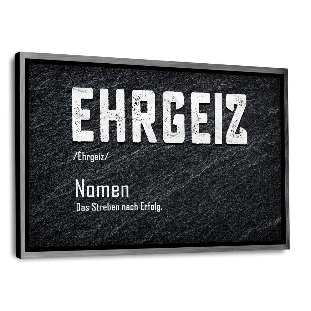 Motivations- & Erfolgs-Wandbild "DEFINITION DES EHRGEIZ" moderne ...